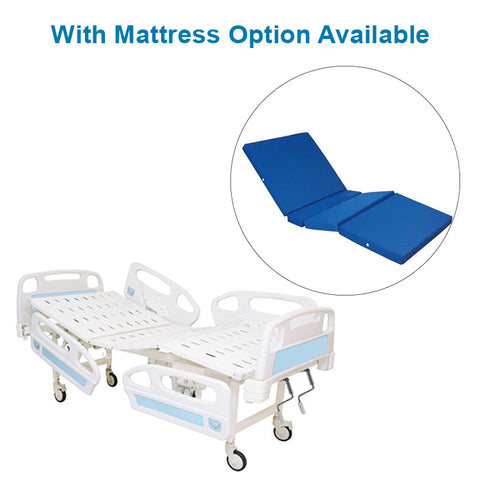 Medansh Full Fowler Bed Mechanical with ABS Panel and ABS Railing