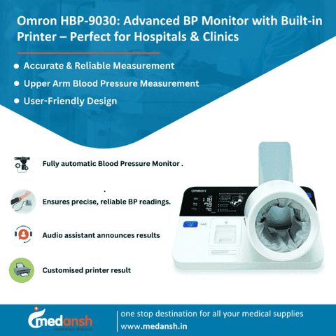 Omron HBP-9030: BP Monitor with Printer – Ideal for Hospitals & Clinics